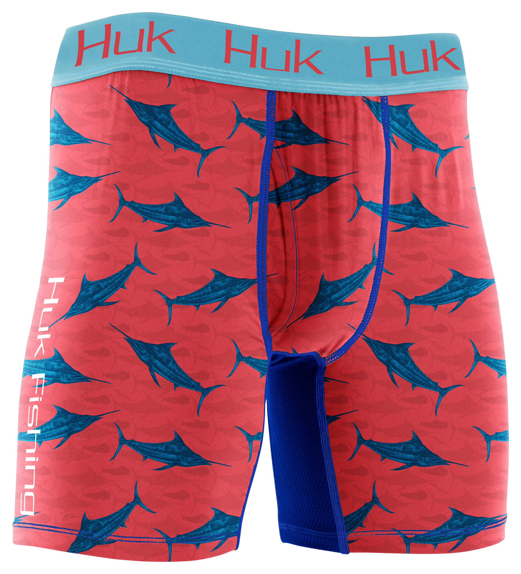 Huk KC Scott Blue Marlin Performance Boxer Jock | Bass Pro Shops